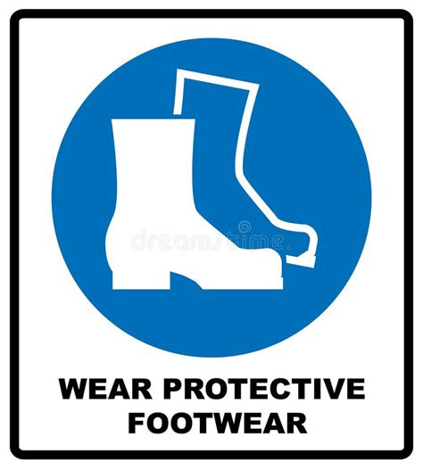 Safety Boots Sign Stock Illustration Illustration Of Safety 6887817