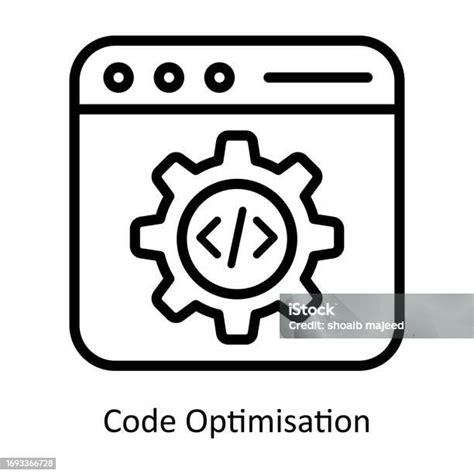 코드 최적화 벡터 개요 아이콘 그림입니다 Eps 10 파일 3차원 형태에 대한 스톡 벡터 아트 및 기타 이미지 3차원 형태 Html 개발 Istock