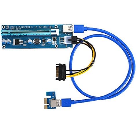 خرید آنلاین و قیمت رایزر کارت گرافیک تبدیل Pci Express 1x به 16xمدل 009s [1404] وکسی
