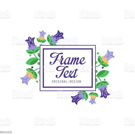프레임 텍스트 원래 디자인 우아한 꽃 배지 서식 회사 정체성 꽃가 게 뷰티 스튜디오 포장 명함 벡터 일러스트 레이 션에 대 한