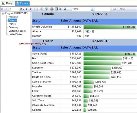 Document Map In Ssrs