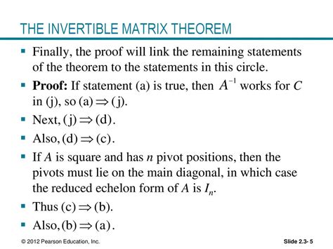 Characterizations Of Invertible Matrices Ppt Download