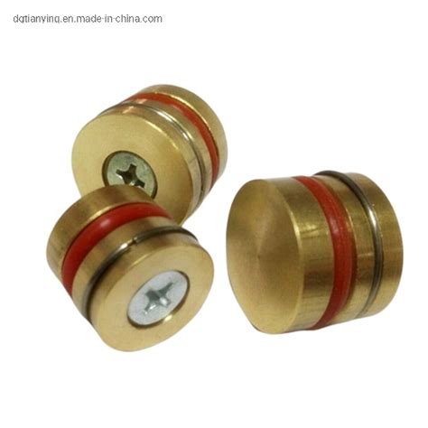 Plastic Injection Mould Screw Brass Threadless Pressure Plug Brass Fitting And Hose Fitting