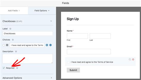 How To Add A Terms Of Service Checkbox To A Form