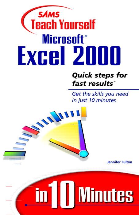 Sams Teach Yourself Microsoft Excel 2000 In 10 Minutes Informit