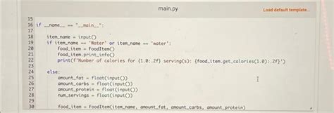 Solved Class FoodItem 4 TODO Define Constructor With Chegg