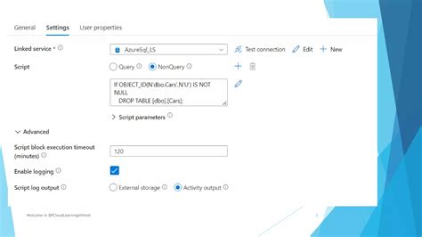 41 scripts activity in azure data factory pptx