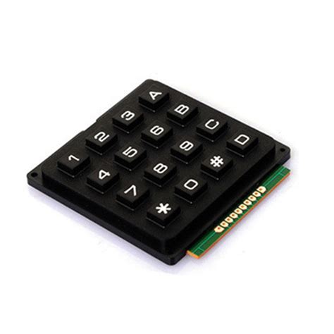 4×4 Matrix Black Keyboard Keypad Module Use Key Pic Avr Stamp Plastic