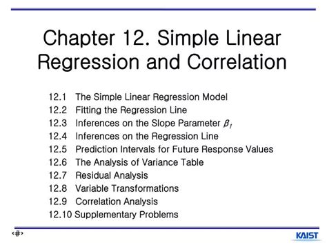 Ppt Chapter 12 Simple Linear Regression And Correlation Powerpoint