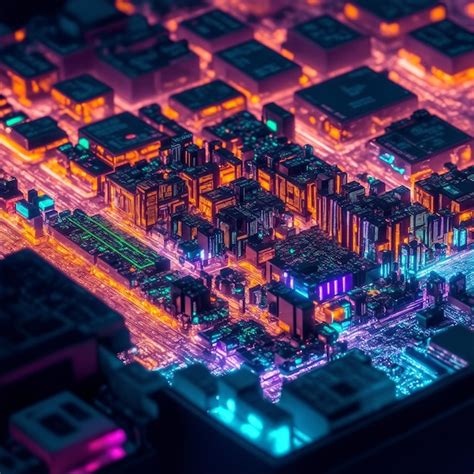 Premium Ai Image Ai Of A Circuit Board With Intricate Electronic Components And Chips