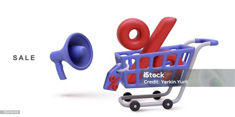 3d 현실적인 판매 배너입니다 벡터 일러스트 레이 션입니다 3차원 형태에 대한 스톡 벡터 아트 및 기타 이미지 3차원 형태 가방 개념 Istock