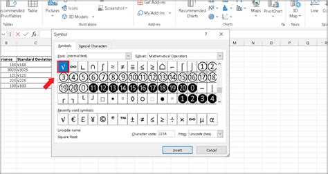 Adding The Square Root Symbol In Excel Simple Methods