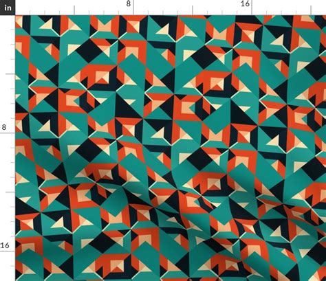 Modular Mosaic Matrix Fabric Spoonflower