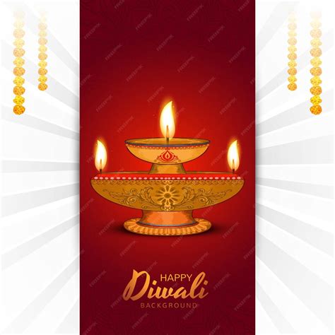 Glückliches Diwali Indisches Hinduistisches Religiöses Fest Hintergrund