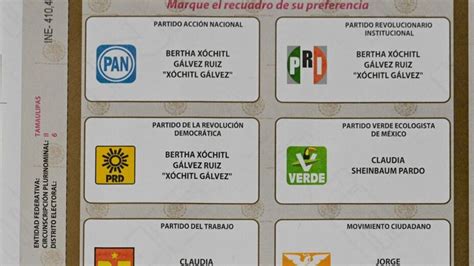 Elecciones 2024 ¿cómo Se Marca La Boleta Para Votar Por Una Coalición