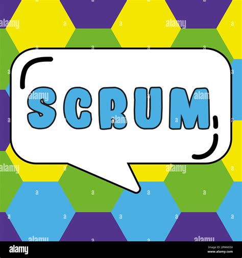 Conceptual Display Scrum Concept Meaning Handwriting As Distinct From Print Written Characters