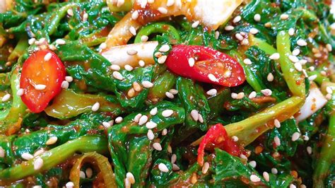 몸을 청소하는 이 나물 꼭 드셔보세요~유채나물 맛있게 만드는 방법 Youtube