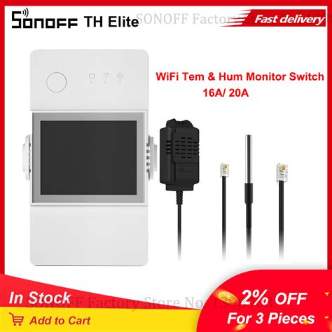 Jual SONOFF TH Elite A A Wifi Switch Smart Temperature And Shopee Indonesia