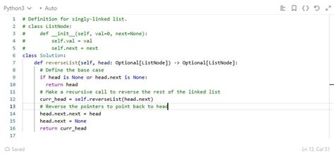 leetcode challenge reverse linked list honorine ndom ndzah posted on