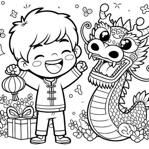 แบ่งปันภาพระบายสีวันตรุษจี ใบงานและสื่อการสอน By T Newday