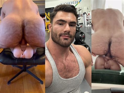 Hairy Muscle Jock Fucking His Plastic Sex Toys ThisVid Com