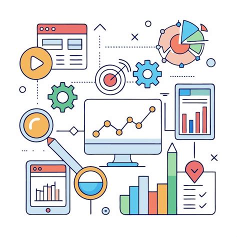Colorful Infographic With Charts Graphs And Icons Representing Business Growth And Analysis