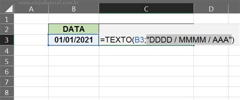 Como Exibir Data Por Extenso No Excel Com A Função Texto