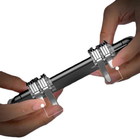 1pair W6 New Six Finger Phone Gaming Trigger L1 R1 Shooter Controller Mobile Game Fire Button