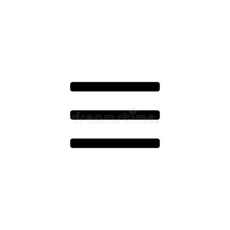 Menu Icon For Simple Flat Style Ui Design Stock Vector Illustration Of Hamburger Dropdown