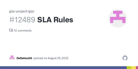 Sla Rules · Issue 12489 · Glpi Projectglpi · Github