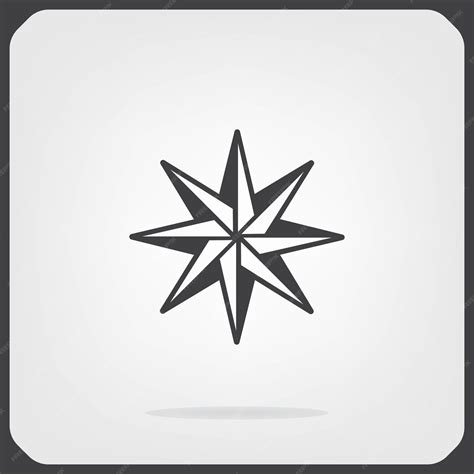 Premium Vector Compass Symbol Vector Illustration On Gray Background
