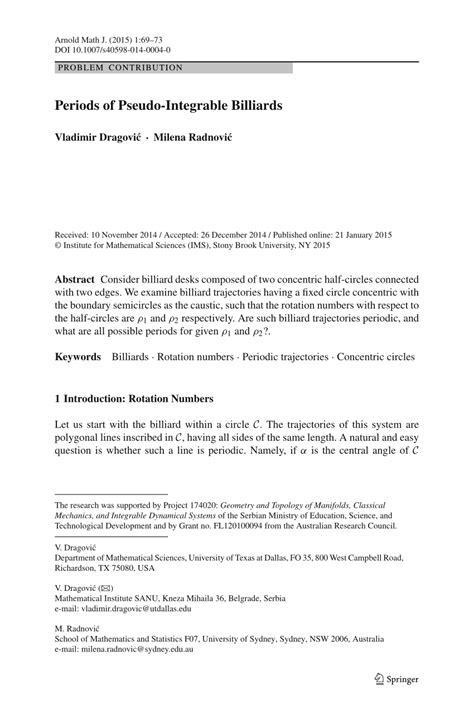 pdf periods of pseudo integrable billiards