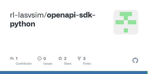 Openapi Sdk Pythonrealeasemd At Main · Rl Lasvsimopenapi Sdk Python