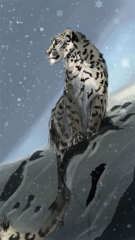 Snow Leopard Background