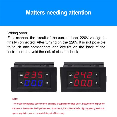 Makerfocus 2pcs Digital Ac Voltage Meter 039inch Ac100v~300v000~50a