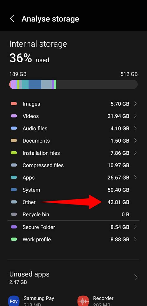 Explained Other In Analyze Storage Samsung Members