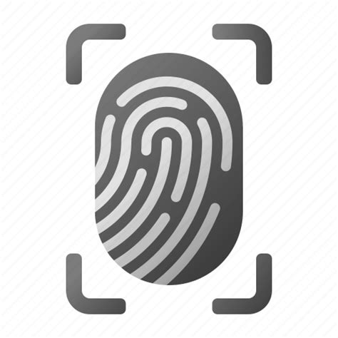 Fingerprint Scan Biometric Secure Identification Touch Id Recognition Icon Download On