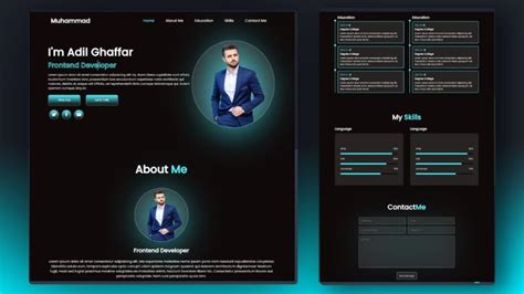 amna ghaffar on linkedin responsive personal portfolio website using
