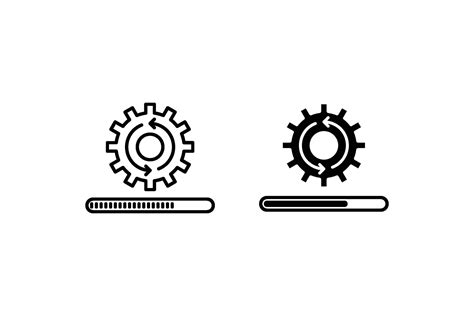Loading Process Update System Icon Concept Of Upgrade Application