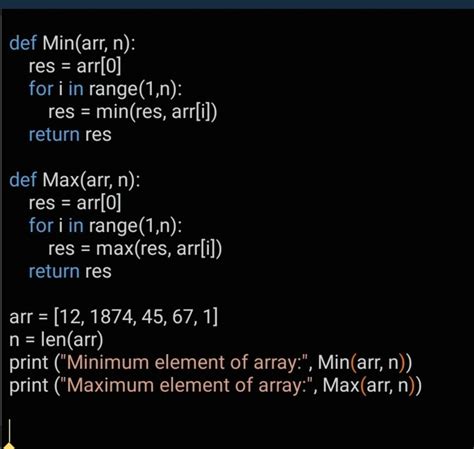 Abhishek Kumar On Linkedin Programs To Find Maximum And Minimum Value