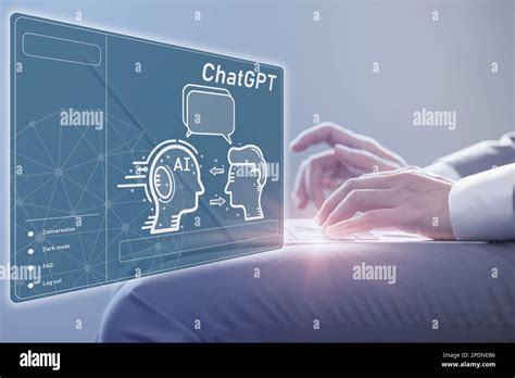 people using chatgpt ai chatbot system business man chatting typing