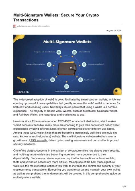 ppt multi signature wallets secure your crypto transactions