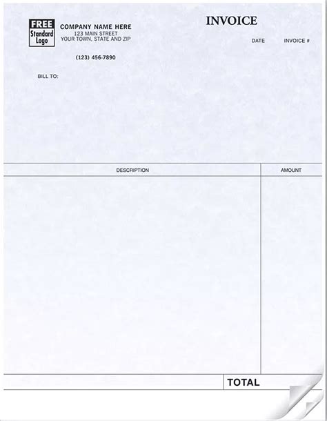Professional Laser Printer Invoice