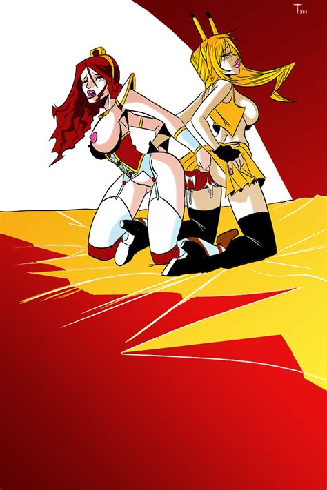 lesbian commission starring codex and jessica nigri by traumwelt hentai foundry