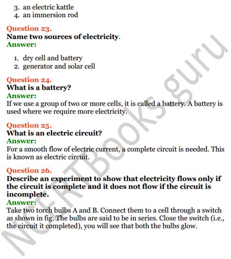 Selina Concise Physics Class 7 Icse Solutions Chapter 7 Electricity And