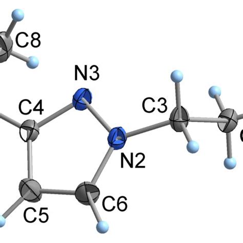 Molecular Structure Of In The Crystal Showing The Atom Numbering Download Scientific Diagram