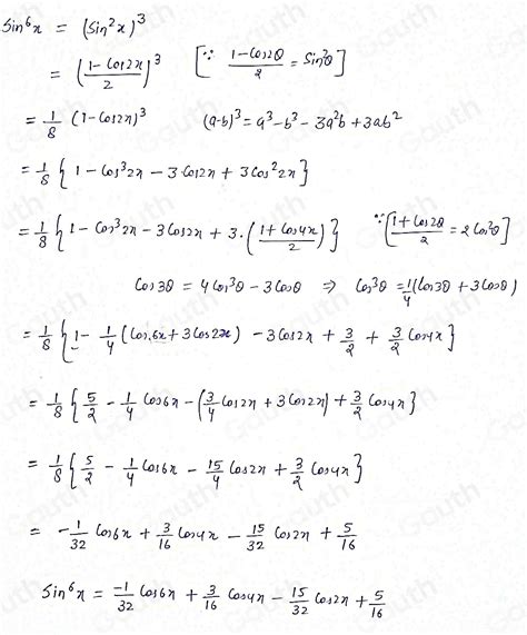 Solved Use A Power Reducing Identity To Rewrite The Following Expression Below In Terms