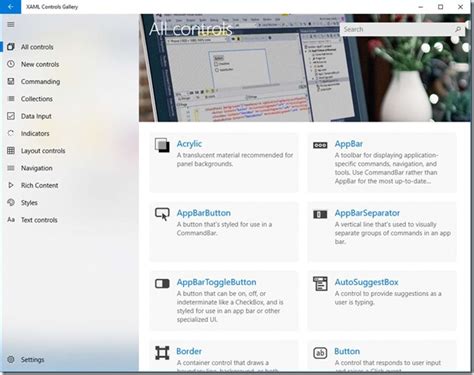 Xaml Controls Gallery Understanding Styles And Resources In Windows