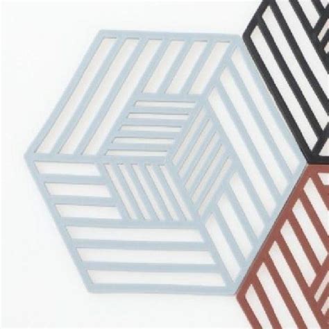 실리콘 육각 냄비받침그레이 1개 하고