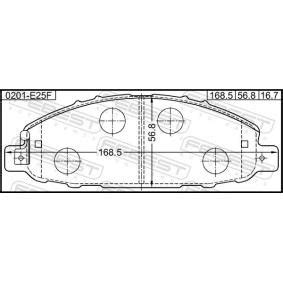 D10603XA0A Brake pad set OE number